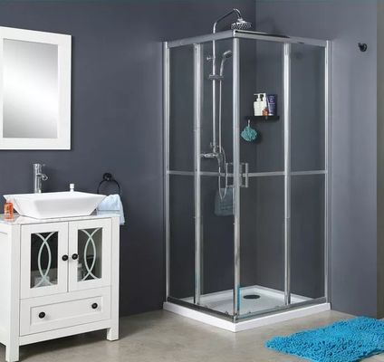 Quadrant Sliding Glass Shower Enclosure Two Fixed Panels One Door