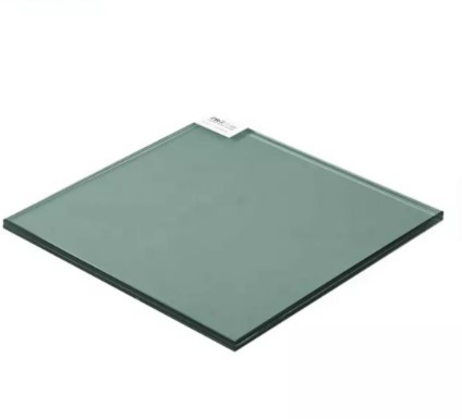 Laminated colored tempered stained reflective glass for windows with ...