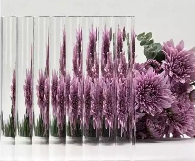 Decorative transparent tempered ribbed reeded wave fluted glass/art ...