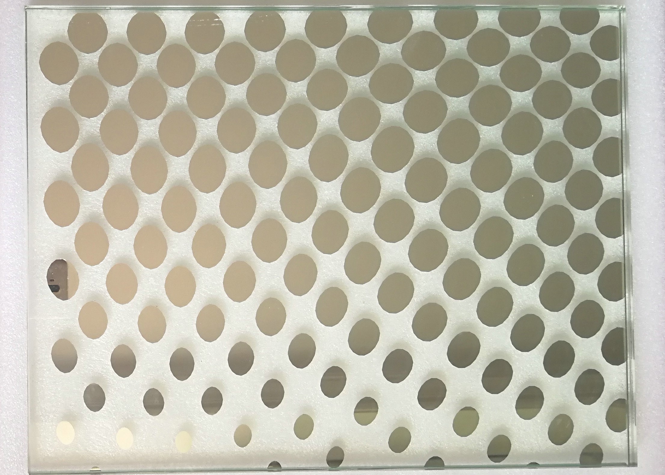 15mm Mirror Finished Printed Glass Panel For Furniture Decoration