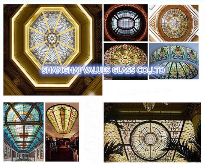 Multi Colored Tiffany Style Glass , Stained Glass Window Panels 3mm ...