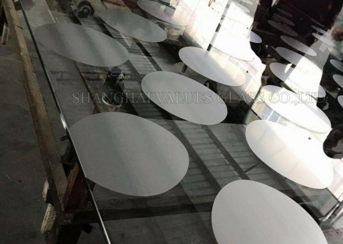 19mm Outdoor Tempered Laminated Printed Glass Grinded Edge