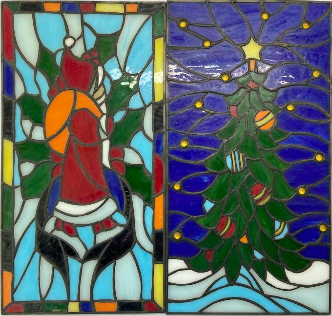 Architectural Stained Glass Art Window Panels Decorative Custom Pattern ...