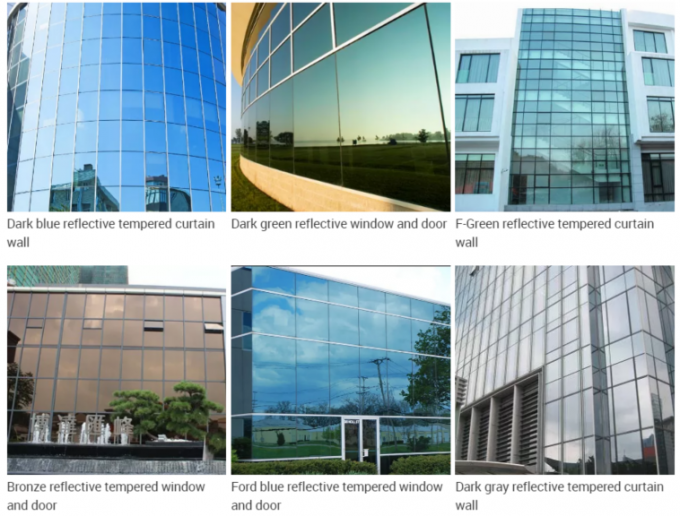 Colored Tempered Laminated Stained Reflective Glass Sheets For Windows ...