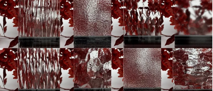 Decorative transparent tempered ribbed reeded wave fluted glass/art ...