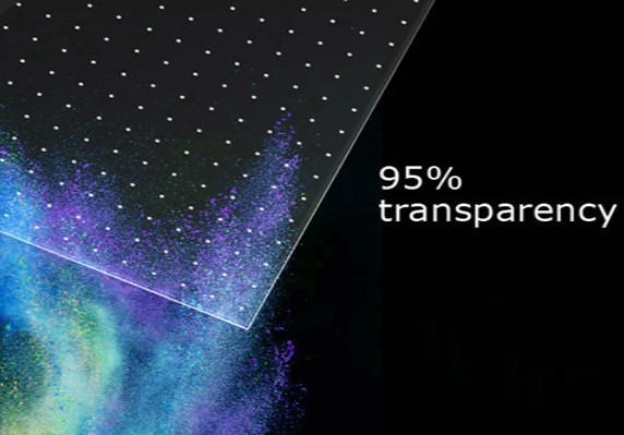 Soft Self Adhesive Transparent Film Panel Screen For LED Display